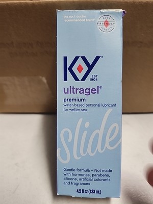 K-Y KY Ultra Gel Slide Premium Water Based Personal Lubricant 4.5 oz ...