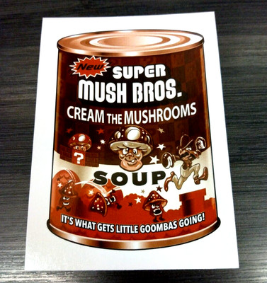 2017 Wacky Packages 50th Anniversary "SUPER MUSH BROS. SOUP"SEPIA ...