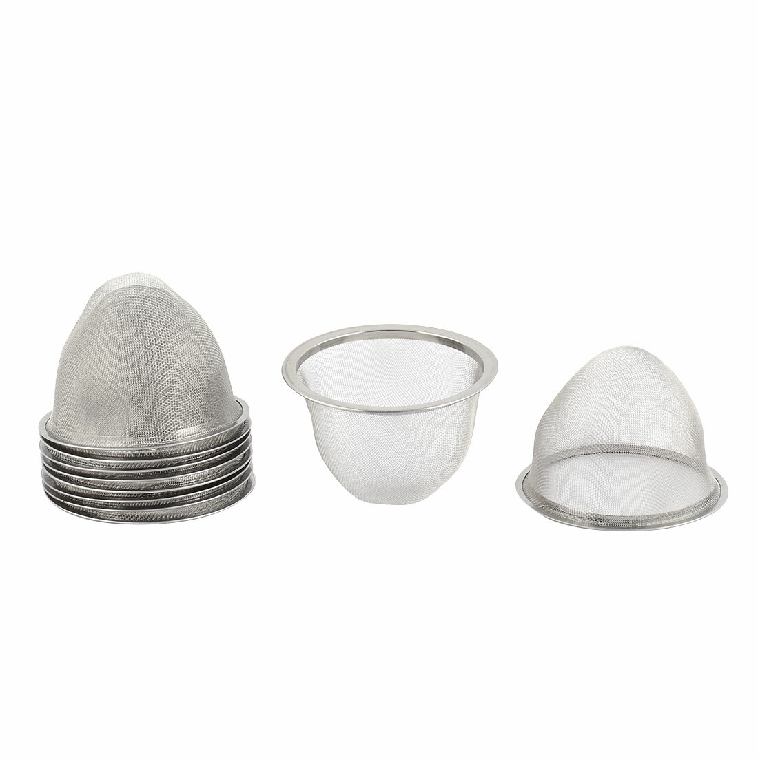 10Stk Edelstahl Runde Netz Tee Blatt Gewürz Teekanne Filter Sieb 85mm ...
