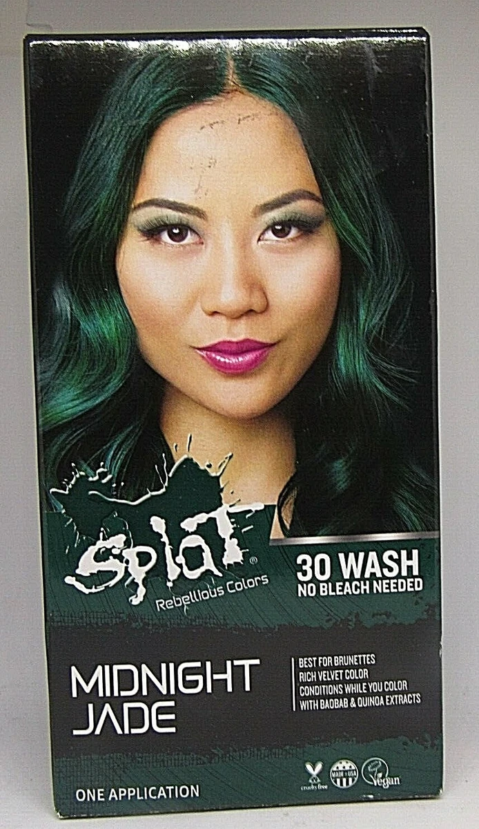 Neon Green Splat Hair Dye