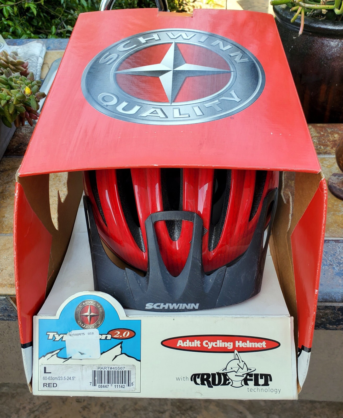 New Schwinn Quality True Fit Adult Cycling Helmet - Red & Black ...