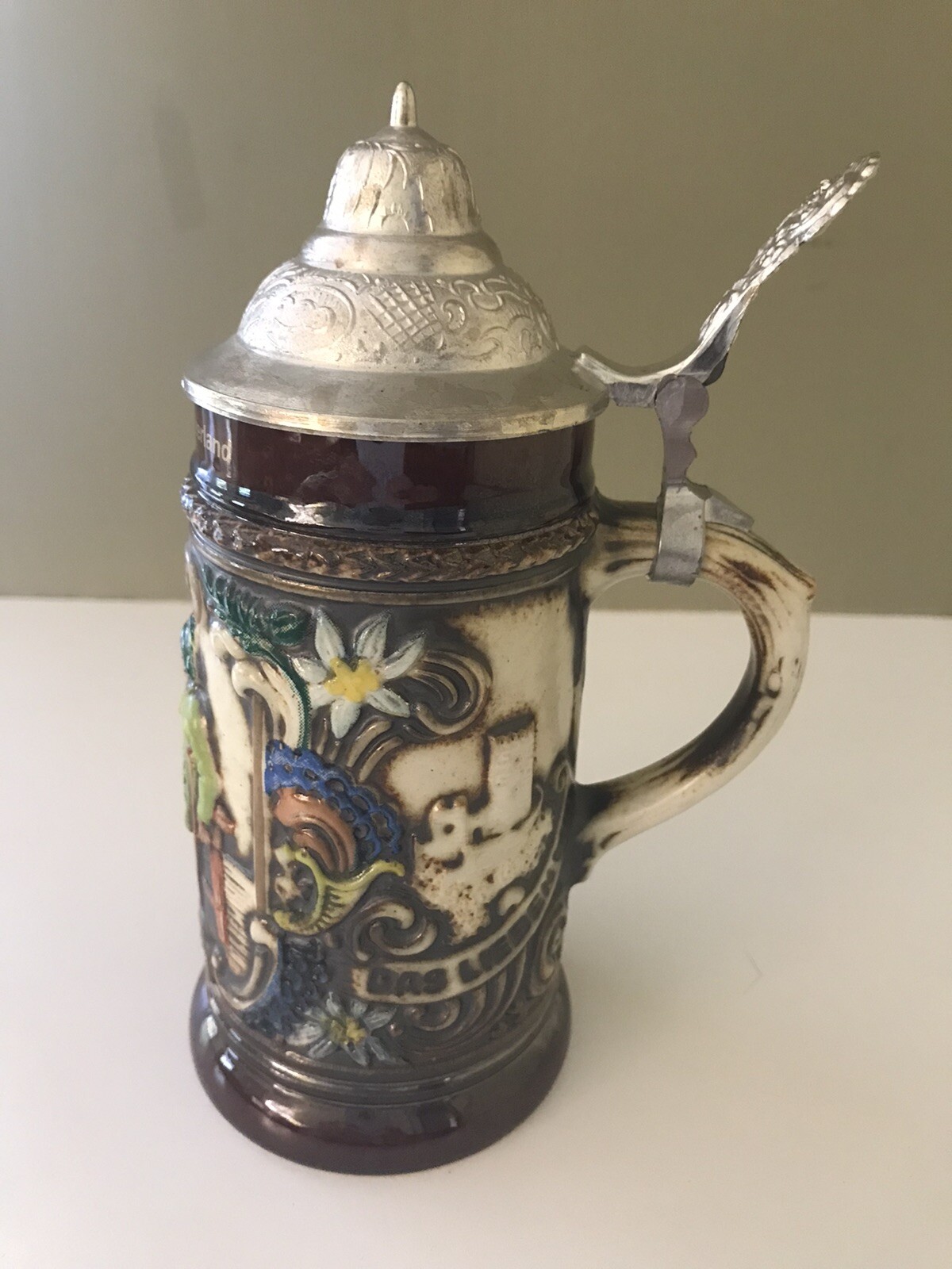 Lovely Vintage 7 1/2" Gerz Bierseidel German Beer Stein ~ Made In West ...