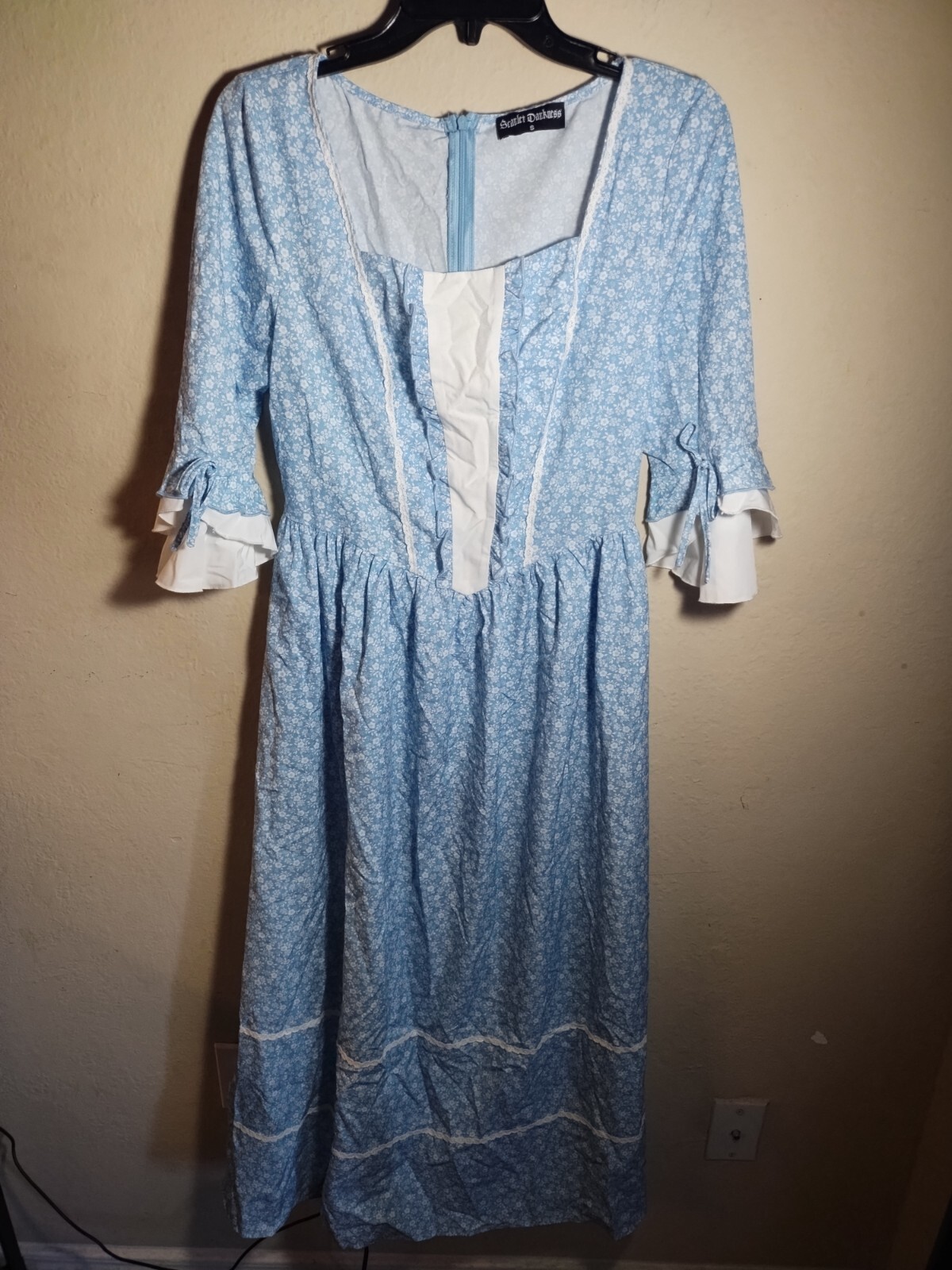 Scarlet Darkness Dress Women S Renaissance Milk Maid … - Gem