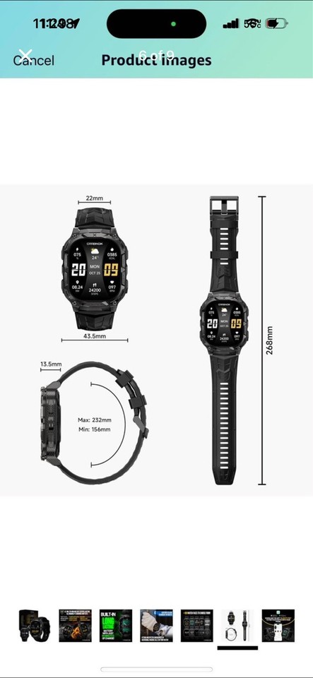 Carbinox Vortex Tactical Military Smart Watch Shock and Waterproof | eBay