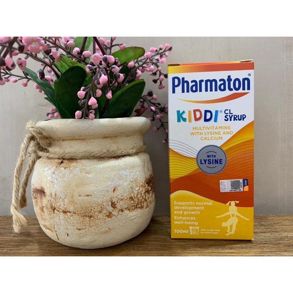 3 X PHARMATON KIDDI CL SYRUP 100ML MultiVitamin with Lysine & Calcium ...