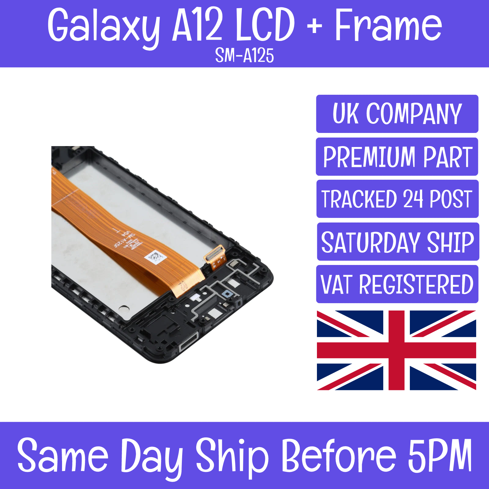 TESTED Samsung Galaxy A12 2020 SM-A125F LCD Display Screen Touch ...