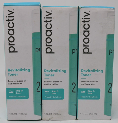 Proactiv Revitalizing Toners Step 2 For Acne Skin 4 oz Each New Sealed Lot of 3 | eBay