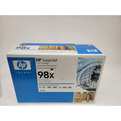 Genuine HP 98X Black High Yield Toner Cartridge - BLACK - New in Box | eBay