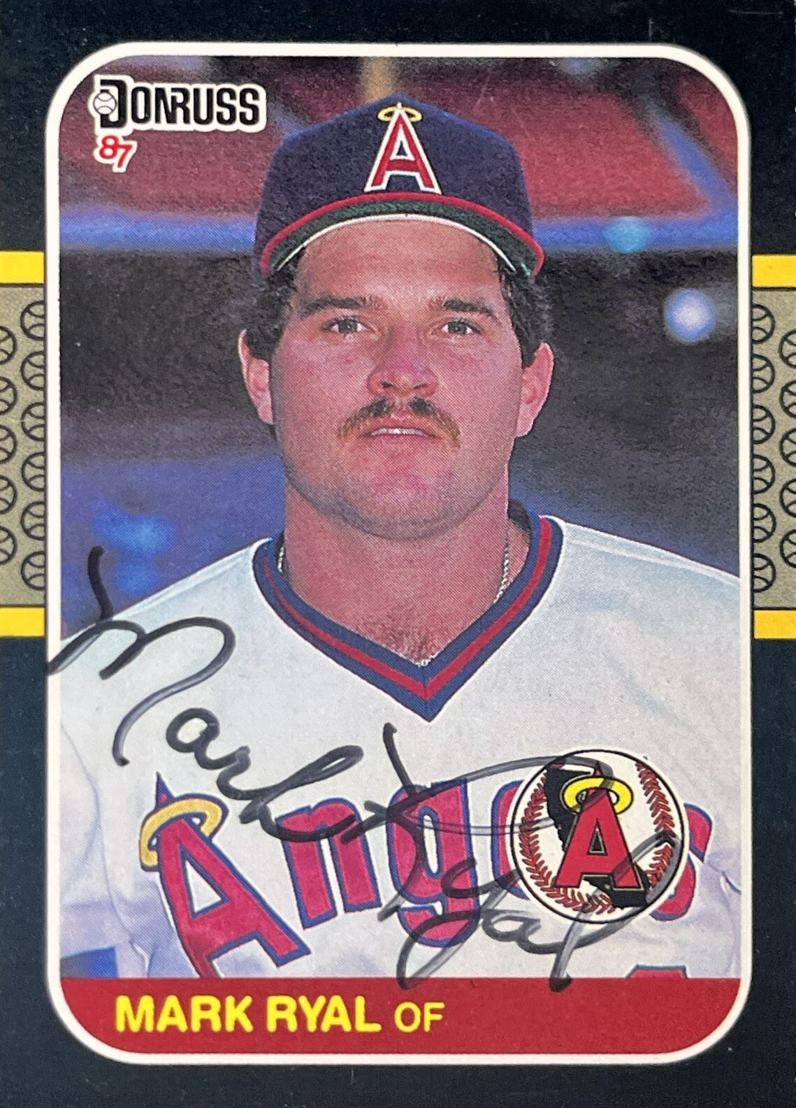 1987 Donruss #583 Mark Ryal Rookie Anaheim Angels AUTO SIGNED COA | eBay