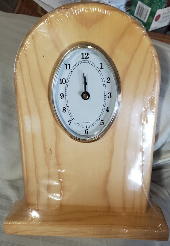 Clock Quartz Unfinished Wooden Clock Kit Vintage New Sealed | eBay