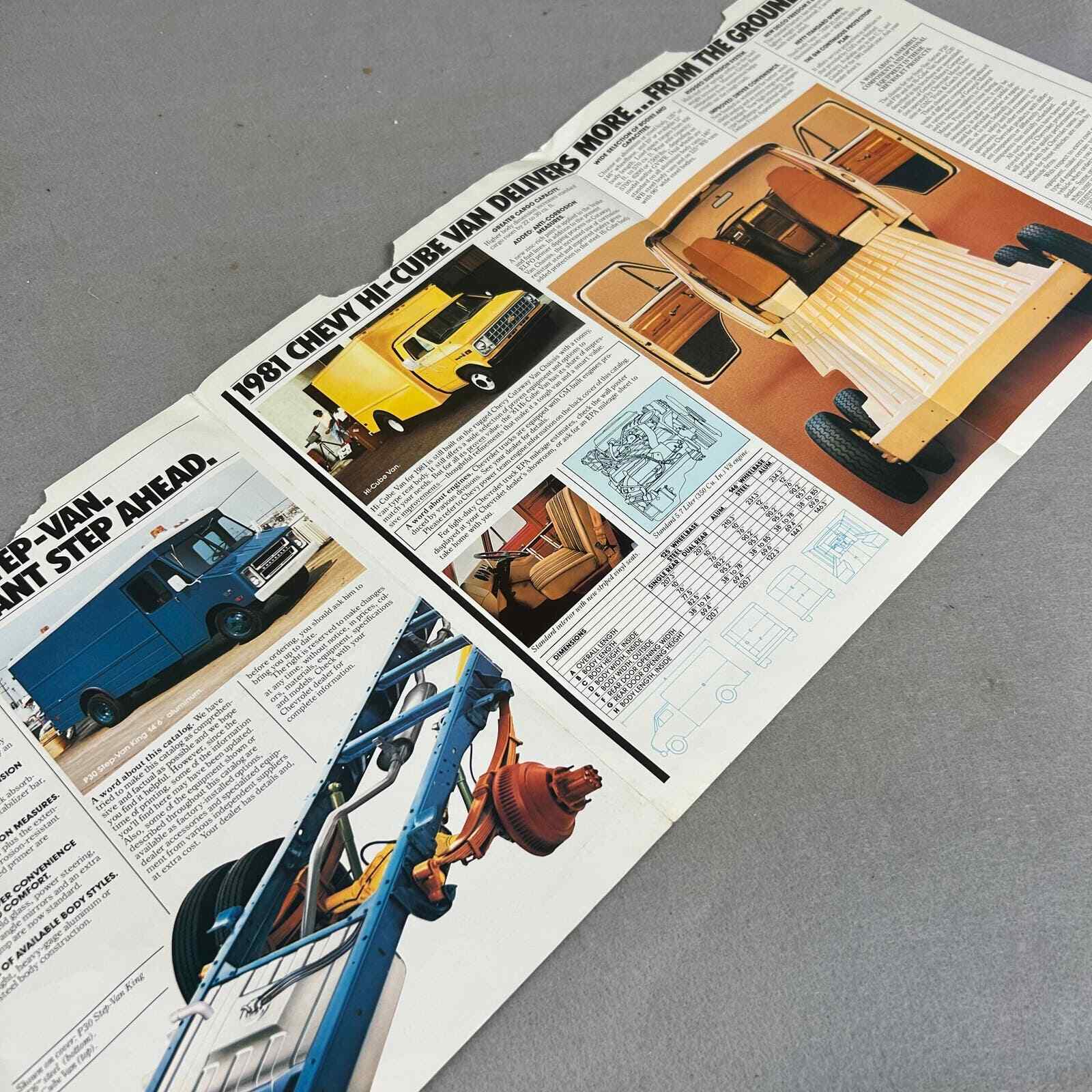 1981 Chevrolet Walk-In Van Truck Brochure Step-Van King | eBay.de