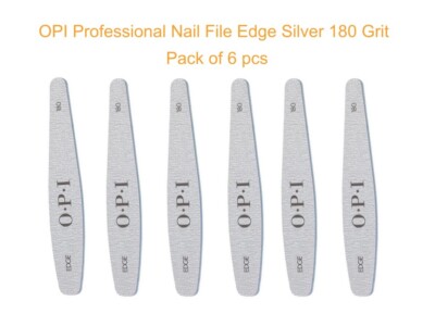 OPI Edge Silver 180 Cushioned Board File LOT 6PCS | eBay