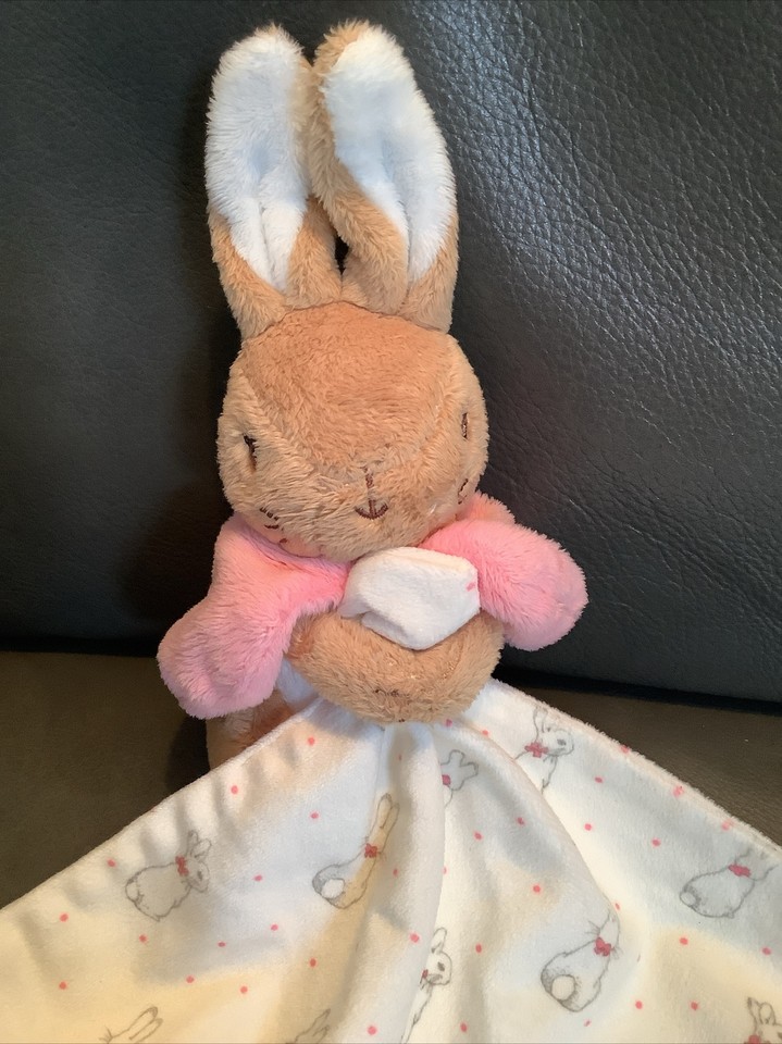 Marks & Spencer Flopsy Bunny Rabbit w/ Pink Cape Comforter Soft Toy, Ex ...