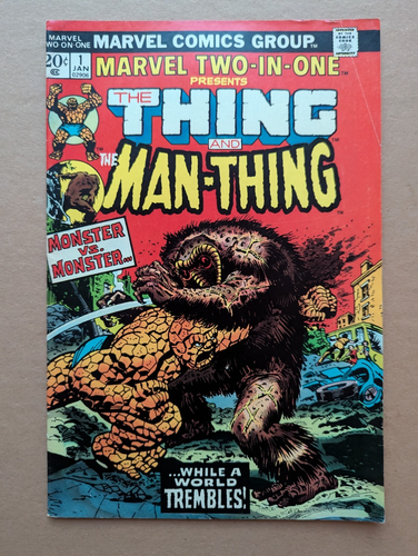 The Thing and Man-Thing | 2 in 1 #1 | 1974 | 5.0 VG/FN | New Price ...