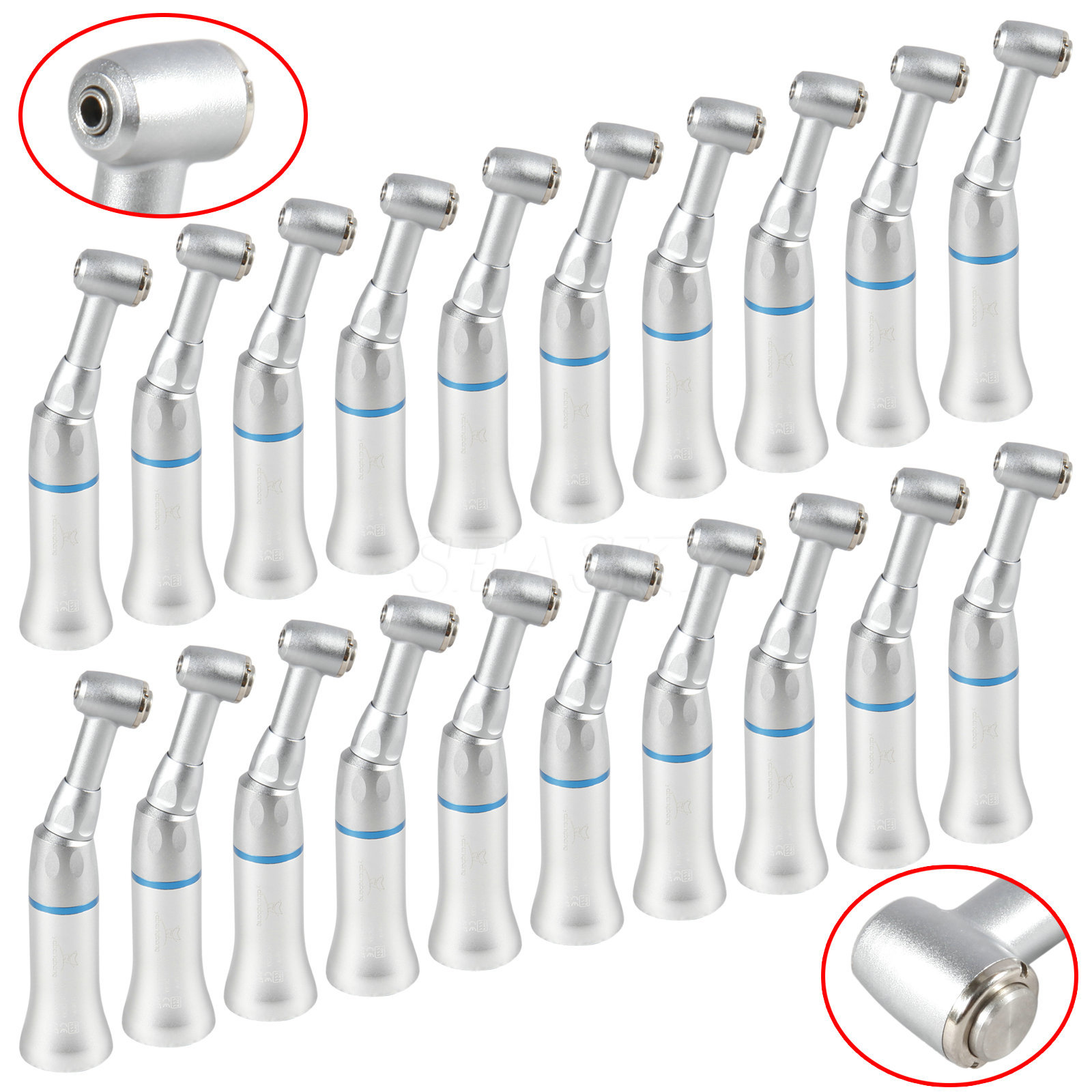 USA 20 Dental Low Speed Contra Angle Push Button E-type Handpiece 2 ...