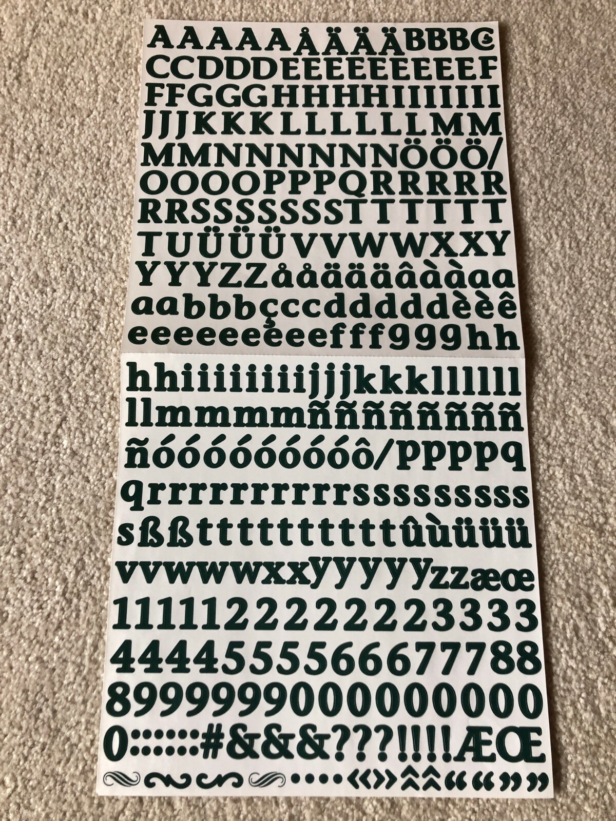 Creative Memories ABC/123 Sticker Sheet-Classy, Sassy & Bold-New & Used ...