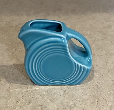 Fiesta NEW Turquoise Mini Disc Pitcher~~Fiestaware | eBay