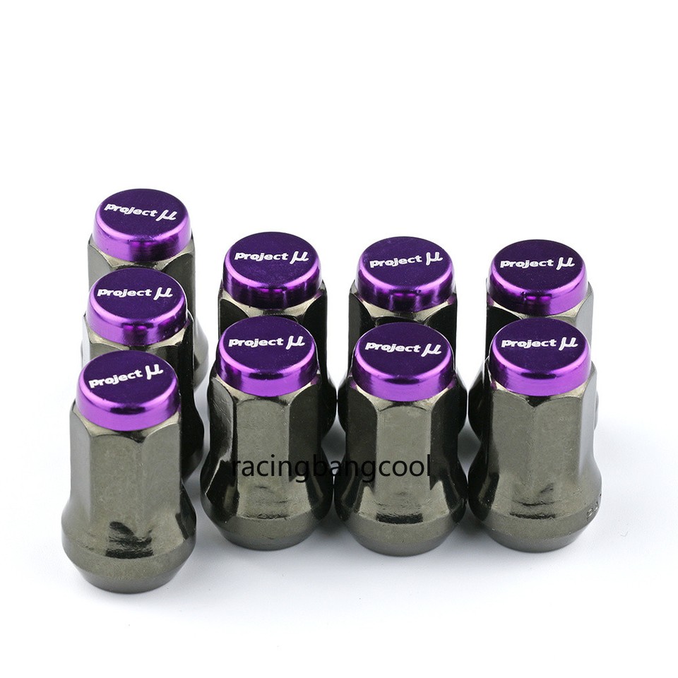 M12x1.25 Project MU Purple Composite SPEC Steel Wheel Lug Lock Nuts ...