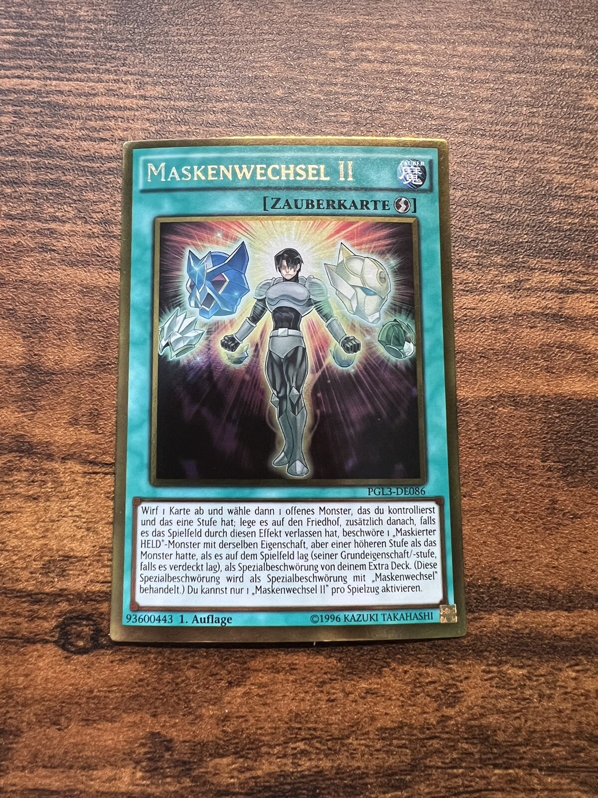 GERMAN YUGIOH Mask Change II PGL3-EN086 Gold Rare 1st edition nm | eBay
