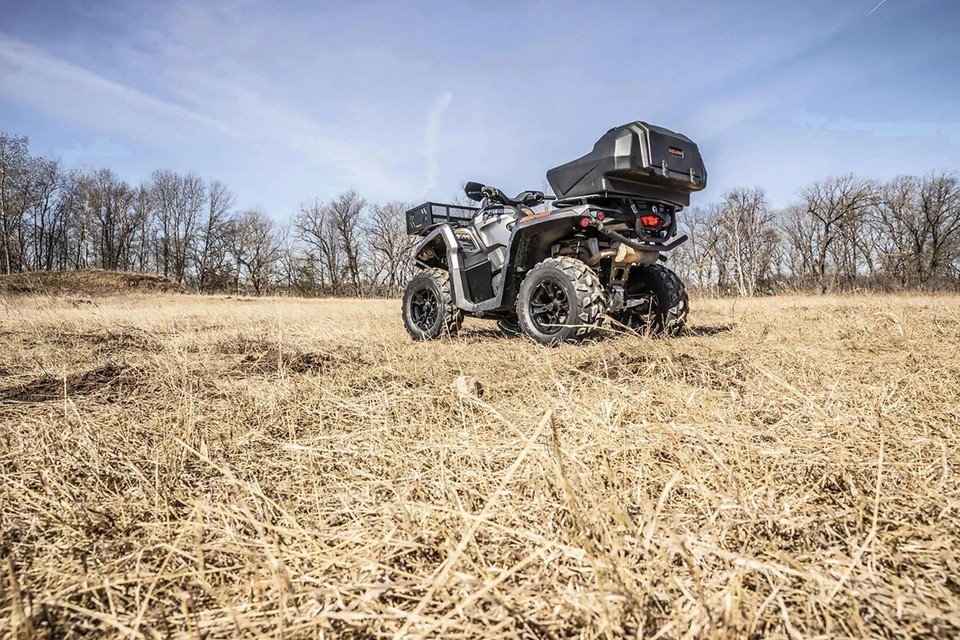 Kolpin ATV Rear Passenger Seat Cargo Storage Trunk Box Luggage Lounger ...