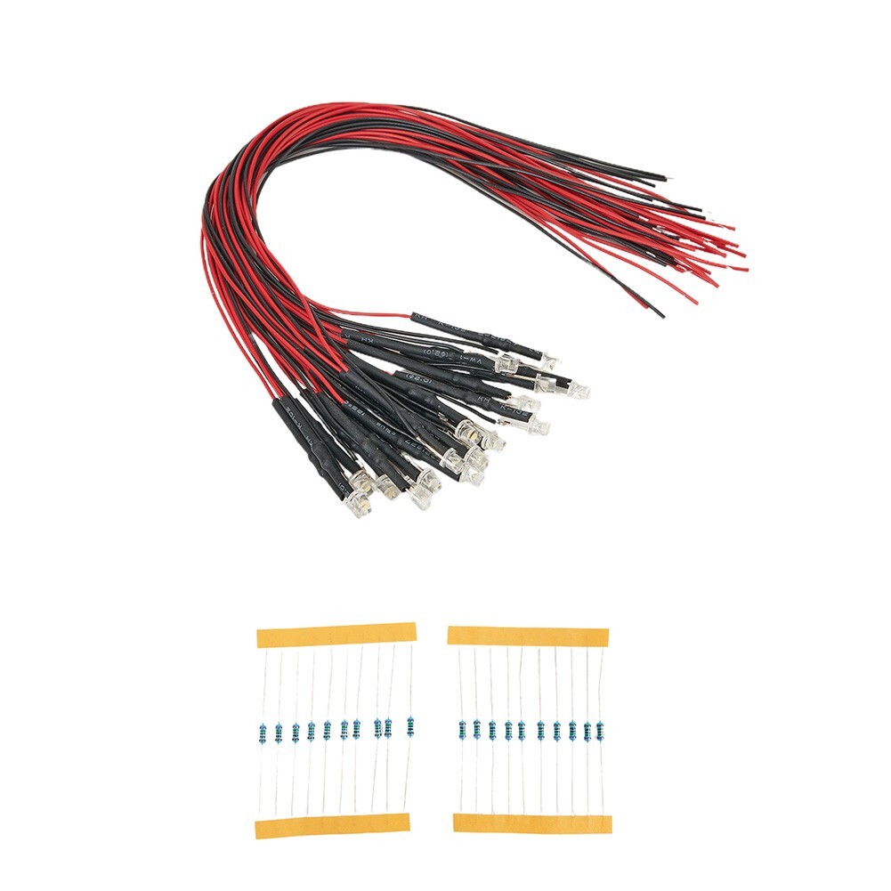 Warm White 20 LED Light Strip Fairy Xmas Lamp Pre Wired 12-18V For ...