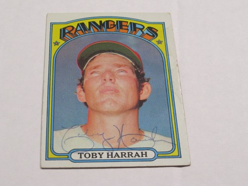 Toby Harrah Autographed Baseball Card 1972 topps | eBay