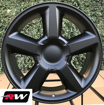 20" inch 20 x8.5" Wheels for Chevy Avalanche Matte Black LTZ Rims | eBay