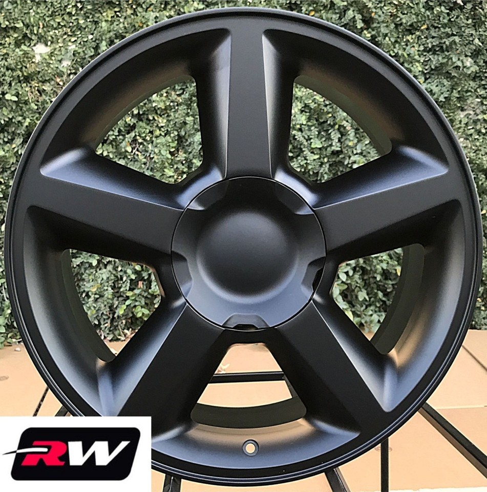 20 inch Chevy Suburban LTZ 5308 Factory Style Wheels Matte Black Rims ...