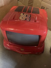 Disney Pixar Cars Lightning Mcqueen 13" CRT TV DVD Combo Television for ...