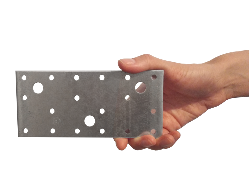 Heavy Duty Flat Metal Connecting Joining Plate Wood Timber Galvanised ...