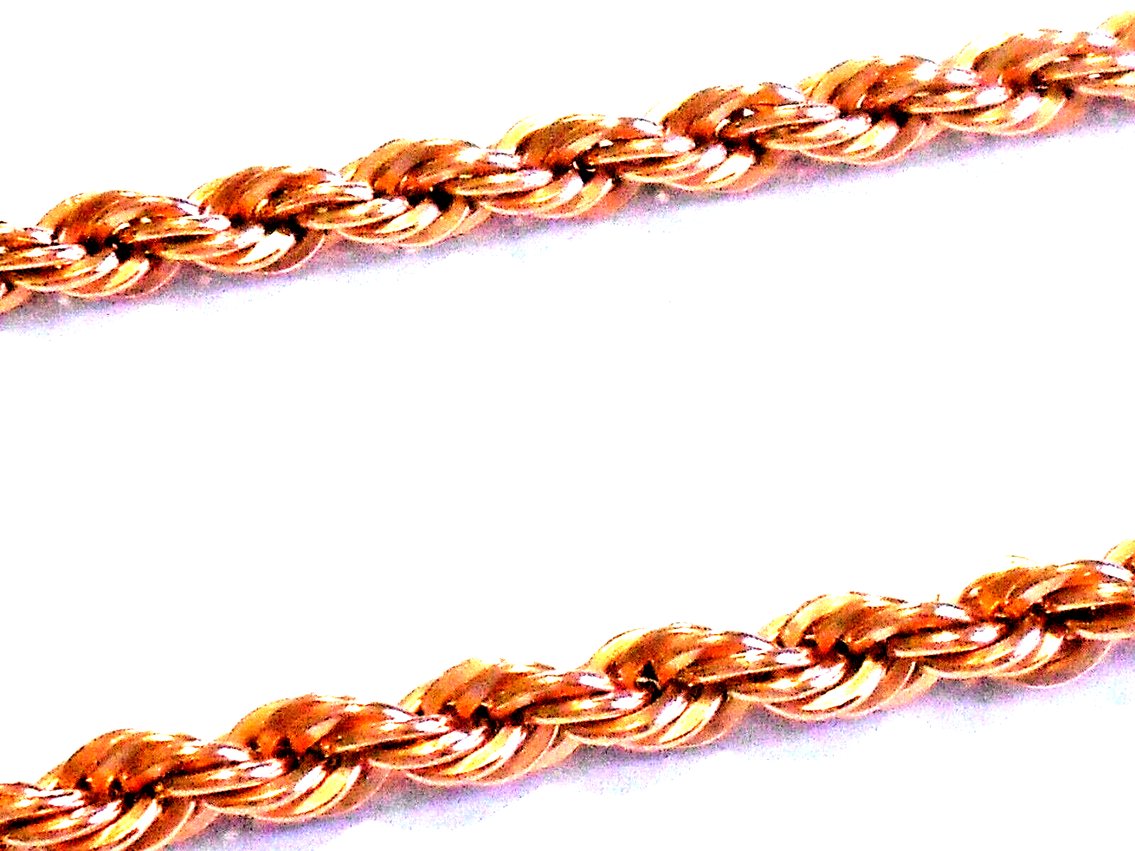 NEW Solid Bright Copper Triple Rope Chain link 18" Necklace USA made | eBay