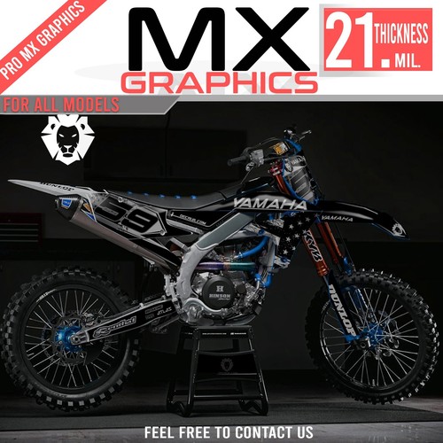 Yamaha YZ Series Graphics Kit – Durable Decals for 125, 250, and 450 ...