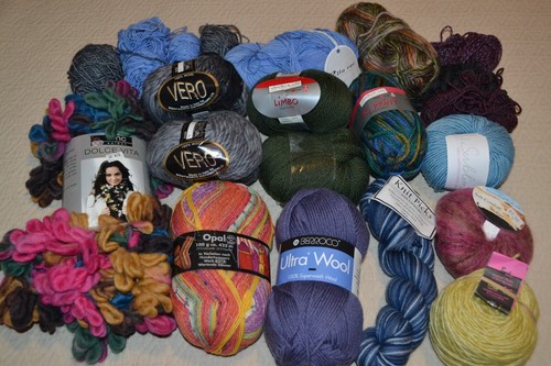 Large lot of wool and wool blend yarns, mixed colors & brands | eBay