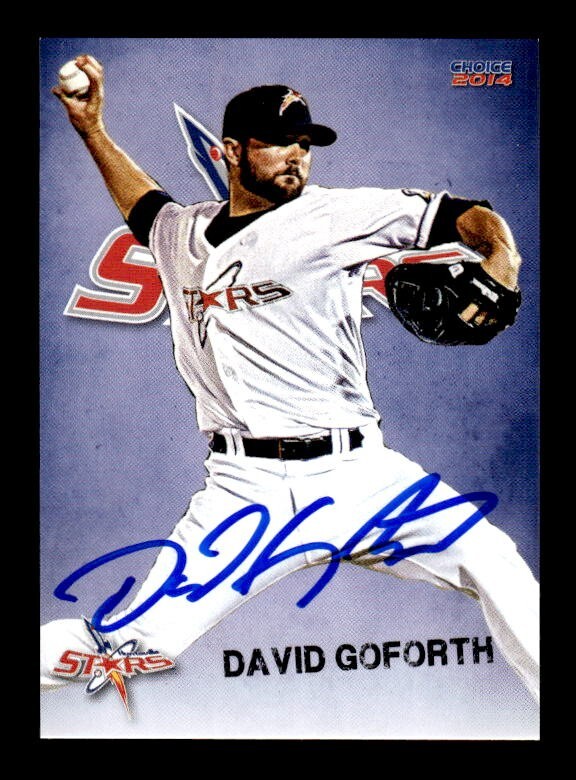 DAVID GOFORTH SIGNED 2014 CHOICE HUNTSVILLE STARS #06 ON-CARD AUTO | eBay
