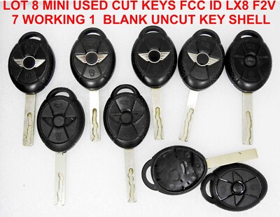 LOT 8 MINI LOGO COOPER KEYLESS Key REMOTE Fob 6 931 746 LX8 F2V FACTORY ...
