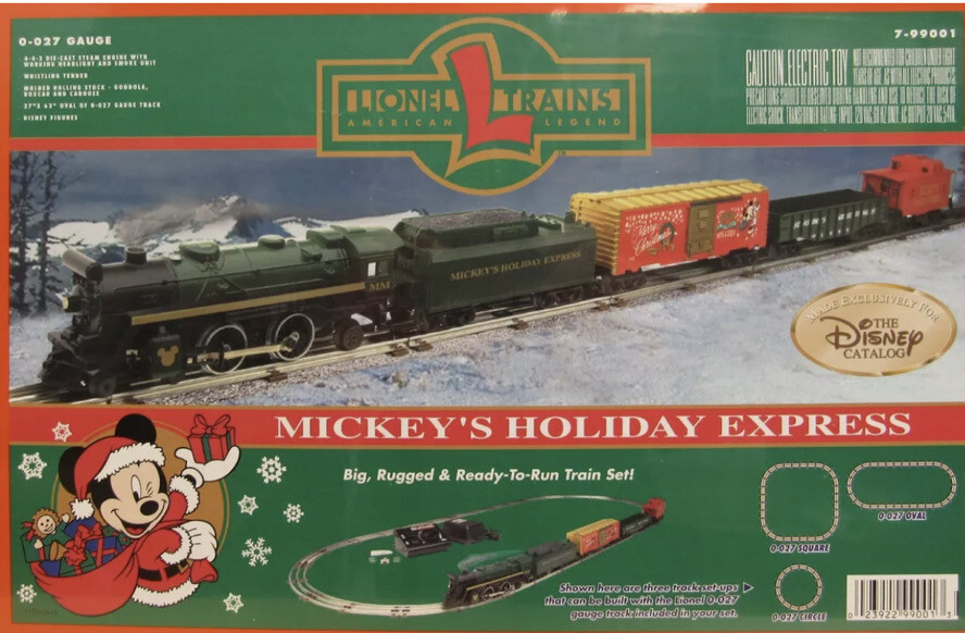 Mickeys Holiday Express Train Lionel Disney Lionel Mickey's Holiday