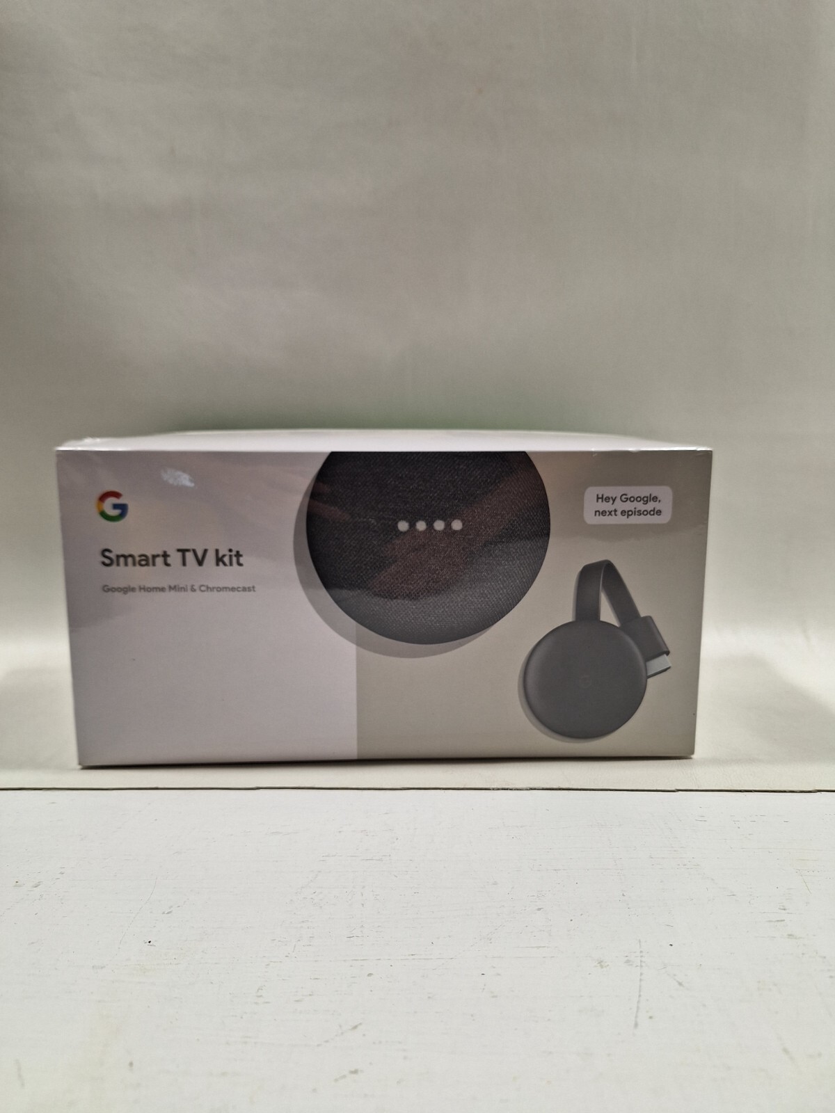 NEW Google Smart TV Kit with Google Home Mini & Chromecast Charcoal