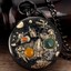 Unique Musical Movement Pocket Watch Astronaut Space Quartz with Fob ...