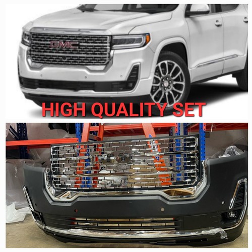 For 2020 2021 2022 GMC ACADIA Front Bumper Body Kit Set With Grille Fog ...