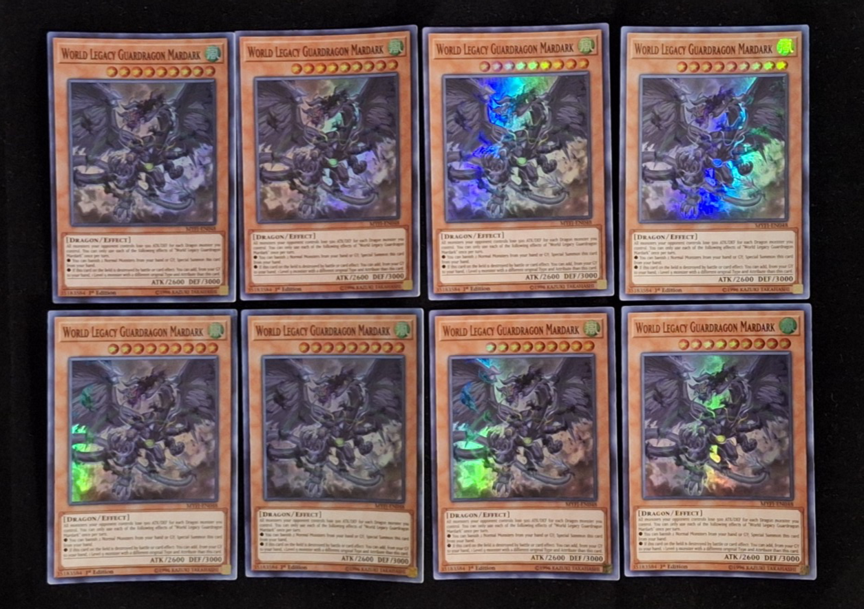 World Legacy Guardragon Mardark MYFI-EN048 Super Rare 1st Ed Lot of 8 ...