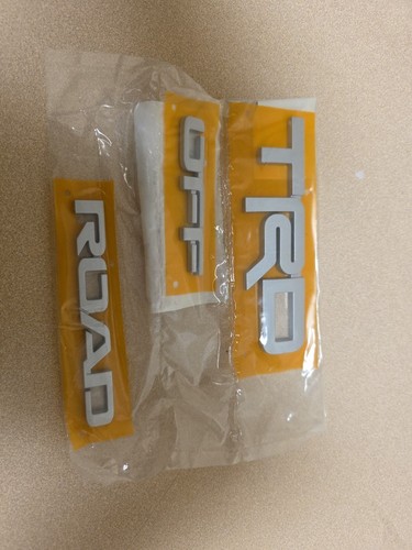 2018-2024 TOYOTA 4RUNNER SILVER TRD OFF ROAD BADGE GENUINE OEM PT413 ...
