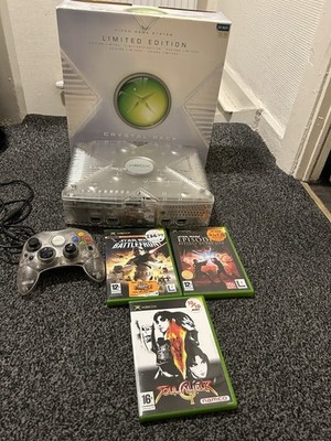 Microsoft Xbox Crystal edition boxed with one controller and three ...