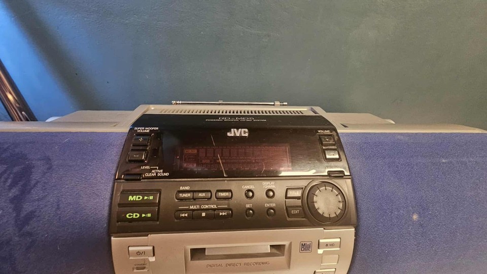 JVC RD-MD5 Power Sub Woofer CD / MD Boom Box - Rare - Fully Working ...