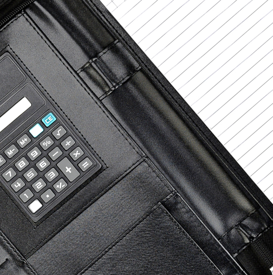 Personalised Logo A4 Conference Folder Portfolio with Calculator and ...
