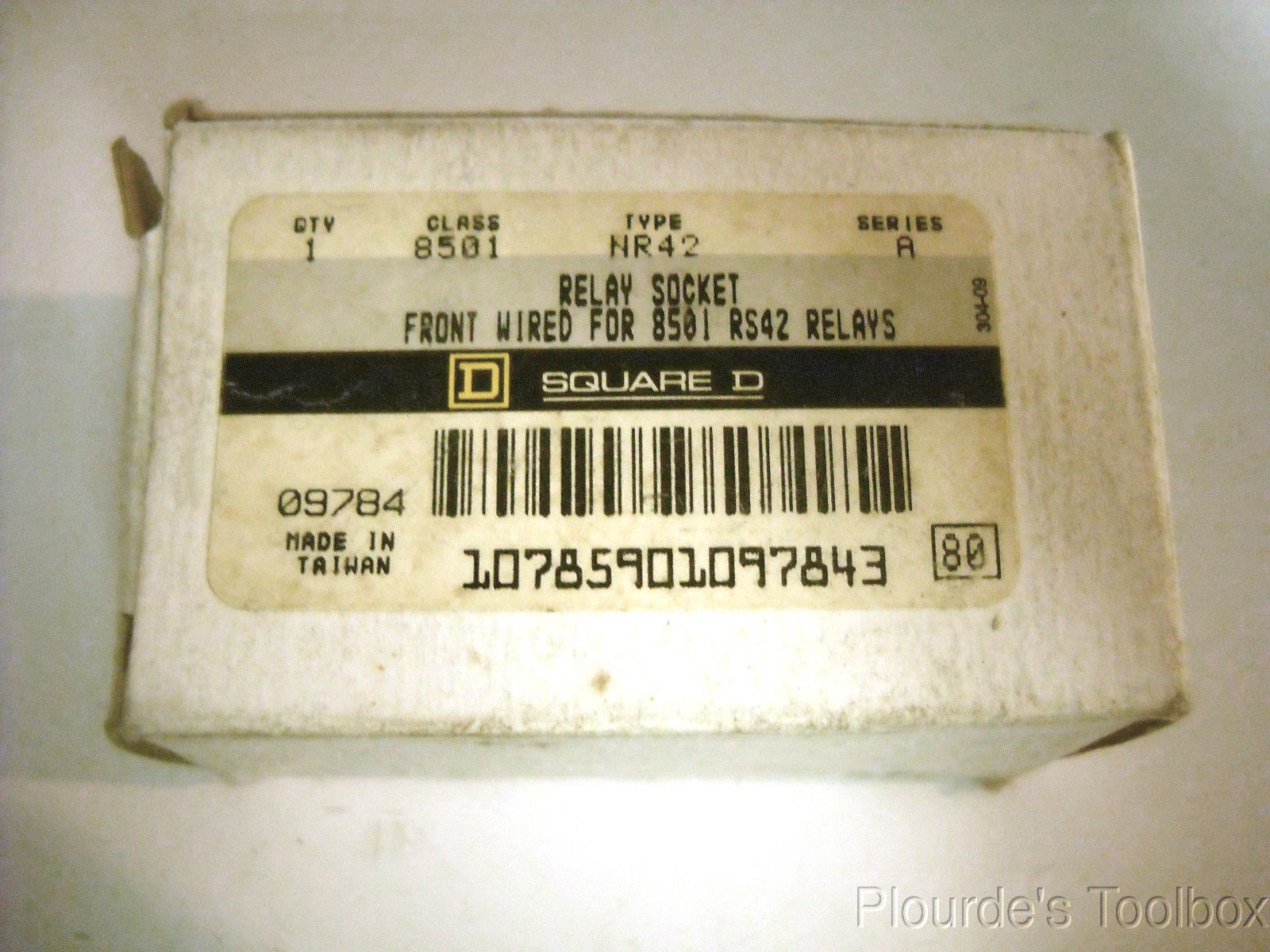 New Square D Realy Socket 8501NR42 Relay Socket 10Amp 300VAC 8 Pin ...