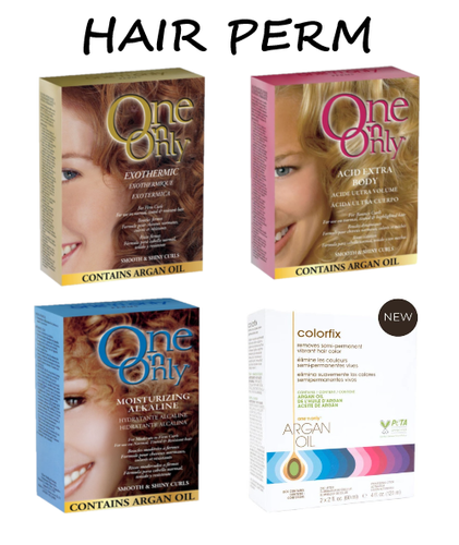 ONE N ONLY - Argan Oil Hair Perm for Smooth and Shiny Curls - CHOOSE ...