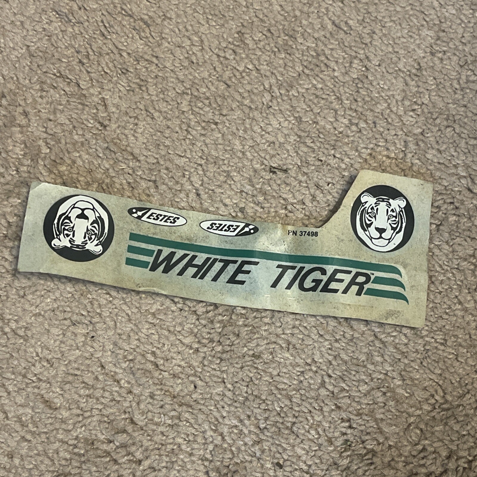 Vintage Estes White Tiger Rocket Decals | eBay