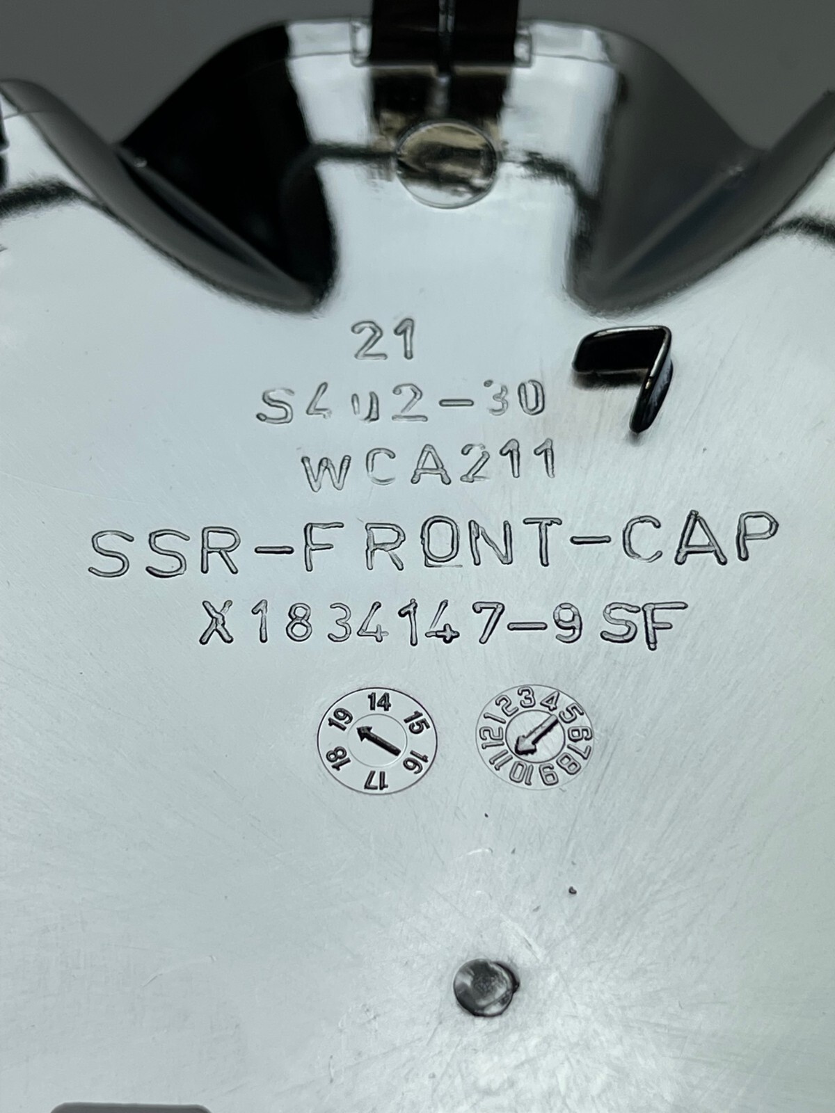 SSR Chrome No Logo Snap In Wheel Center Cap With Lock Ring SSR-FRONT ...