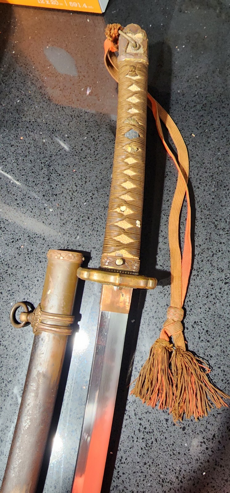 WWII Japanese officer's Colonel sword with family mon | eBay