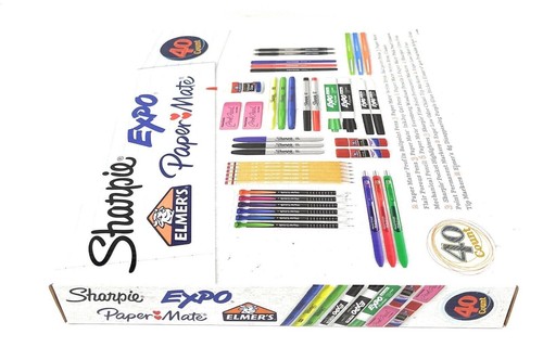 Sharpie Expo Paper Mate Elmers Back To School Essentials 40 Count New ...